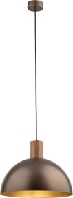 TK Lighting Hnědý závěsný lustr Oslo pro žárovku E27 TK4508