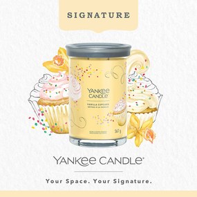 Yankee Candle vonná svíčka Signature Tumbler ve skle velká Vanilla Cupcake 567 g