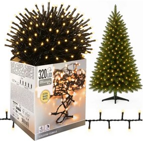 Dekorační světélka 320 LED bílé