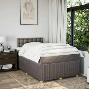 Box spring postel s matrací taupe 120x200 cm textil 3287441