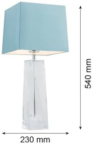 Argon 3839 - Stolní lampa LILLE 1xE27/15W/230V modrá