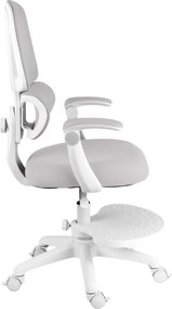 Dětská otočná židle Neoseat JUNI 023 — látka, pratelný potah, šedá