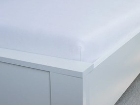 XPOSE® Jersey prostěradlo Exclusive s lycrou - bílé 90x200 cm