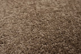 Vopi koberce Kusový koberec Eton hnědý 97 kruh - 400x400 (průměr) kruh cm