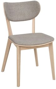 OnaDnes -20% Světlá dubová jídelní židle ROWICO KATO s šedým sedákem