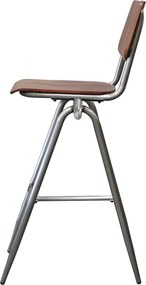 LABEL51 Barová židle SOLID tmavě hnědá TX-85.004