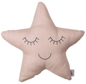 Béžovorůžový dětský polštářek s příměsí bavlny Mike & Co. NEW YORK Pillow Toy Star, 35 x 35 cm