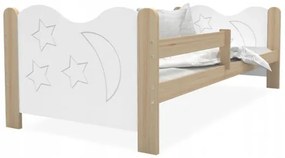 Dětská postel MIKOLAJ Color bez šuplíku 160x80 cm BOROVICE-BILÁ