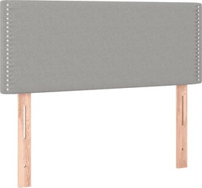 vidaXL Box spring postel s matrací 90x190 cm textil [3126125] Barva: krémová