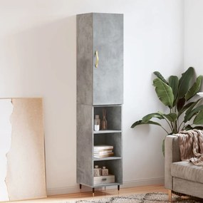 vidaXL Skříň highboard 34,5 x 34 x 180 cm kompozitní dřevo [3198964] Barva: Betonová šedá