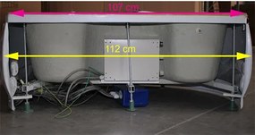 BPS-koupelny Hydromasážní box HYD-Bella 125 SA, 125x90 se saunou