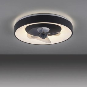 LD 14644-18 LED stropní svítidlo s ventilátorem černé, časovač, stmívatelné paměťová funkce, 2700-5000K - JUST LIGHT