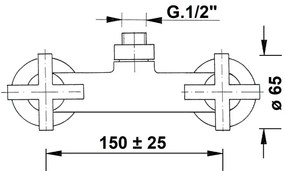 Sapho - Sprchová baterie AXIA lesklý chrom