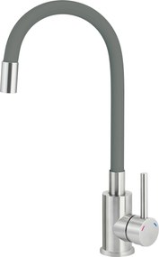 Deante Neo Luno, drezová batéria so silikónovým ramenom, titanium-oceľová, DEA-BOC_T720