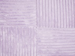 Sada 2 manšestrových polštářů 43 x 43 cm fialové MILLET Beliani