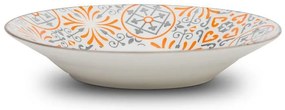 Talíř porcelán Maiolica orange hluboký 22.5cm