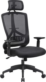 Kancelářská židle, ergonomická otočná židle s bederní oporou