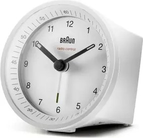 Braun BC07 bílá / Digitální budík / DCF (Rádiem řízený) / 1x AA bateri