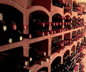 30 x Regál na víno Bloc Cellier - Standard červený