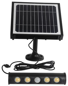 Exteriérové ​​solární LED svítidlo Talent, 4x LED 8w, černá, pohybový senzor