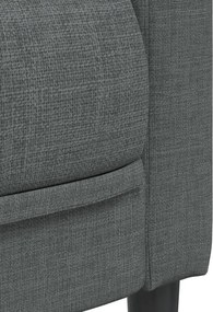 2dílná sedací souprava tmavě šedá textil 3209239