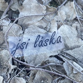 Vylen Jsi láska  Nažehlovačka - psací černá