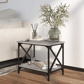 vidaXL Odkládací stolek 55 x 38 x 45 cm kompozitní dřevo [823330] Barva: kouřový dub