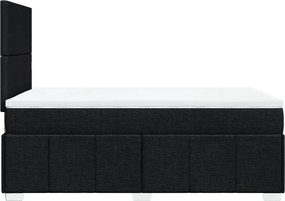 Box spring postel s matrací černá 120x200 cm textil 3291630