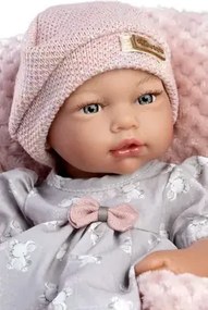 Guca 853 New BORN HOLČIČKA  - realistická panenka miminko s celovinylo