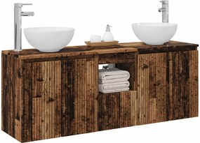 Sada koupelnových skříněk 3 ks Staré dřevo 49,5 x 41 x 64,5 cm 3405635