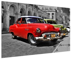 Obraz historických aut (120x80 cm)