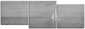 Obraz na plátně - Plachetnice na moři - panoráma  5248QE (150x50 cm)