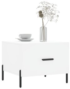 Konferenční stolek bílý 50 x 50 x 40 cm kompozitní dřevo - Default Title