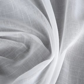 ZÁCLONA NA KROUŽCÍCH ANNA 140X250 CM BÍLÁ