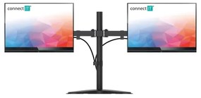 CONNECT IT CMF-3204-BK - Univerzální držák na 2 monitory 13-32” černá