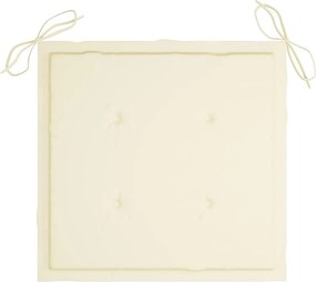 Skládací židle 4 ks s polštáři z masivního akáciového dřeva 3064511