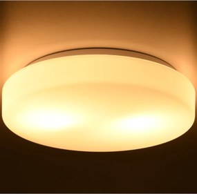 Ecolite Bílé stropní svítidlo Hector kulaté 400mm pro žárovku 2x E27 W142/B-BI