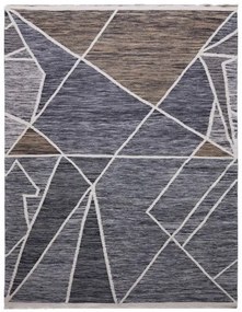 Diamond Carpets India, Ručně vázaný kusový koberec DaVinci's Ermine DESP P93 Mix, 80x150, šedá, chodba / předsíň