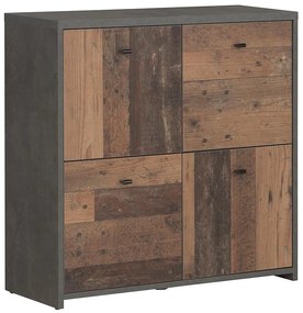 Komoda BEST CHEST old wood vin/beton