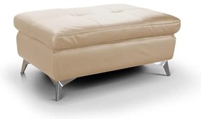 Kožený taburet SALERNO II 66x100 cm béžová C096800 PEARCY II HOCKER