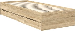Rám postele se zásuvkou Sonoma dub 75 x 190 cm Inženýrské dřevo 3411540