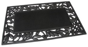 Gumová vstupní venkovní čistící rohož Olives, FLOMAT - délka 45 cm, šířka 75 cm a výška 0,9 cm