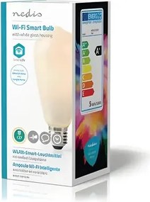 Nedis SmartLife ST64 / LED žárovka / Wi-Fi / E27 / 500 lm / 5 W / Tepl