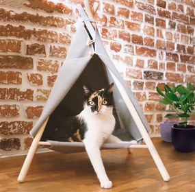 Bestent Teepee stan pro zvířata 40x40cm Wooden Hut