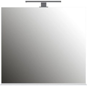 Nástěnné zrcadlo s osvětlením a poličkou 76x75 cm – Germania