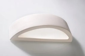 Nástěnné keramické svítidlo SOLLUX Atena E27 1x60W bez zdroje SL.0001 bílá