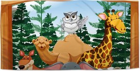 Sablio Ručník Zoo - 50x100 cm