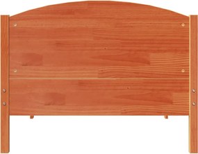 Postel bez matrace voskově hnědá 75 x 190 cm masivní borovice 3306251
