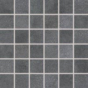 Rako Dlažba RAKO Form DDR05697 mozaika (5x5) tmavě šedá 30x30 - 140215