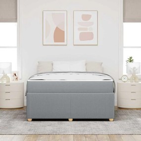 Rám postele Světle šedá 160 x 200 cm textil 3398405